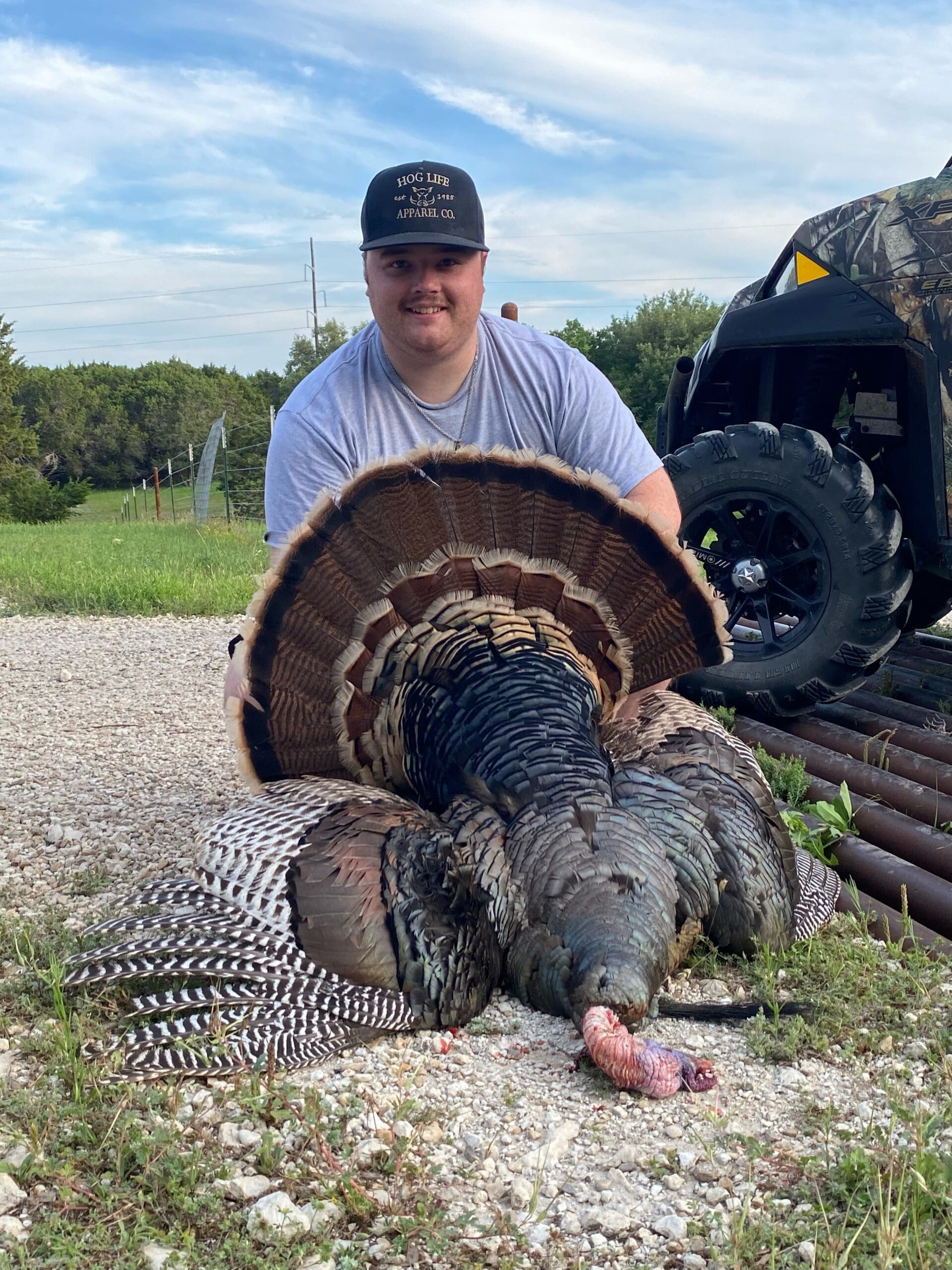 Run-and-gun hunt ends in four-bearded first turkey